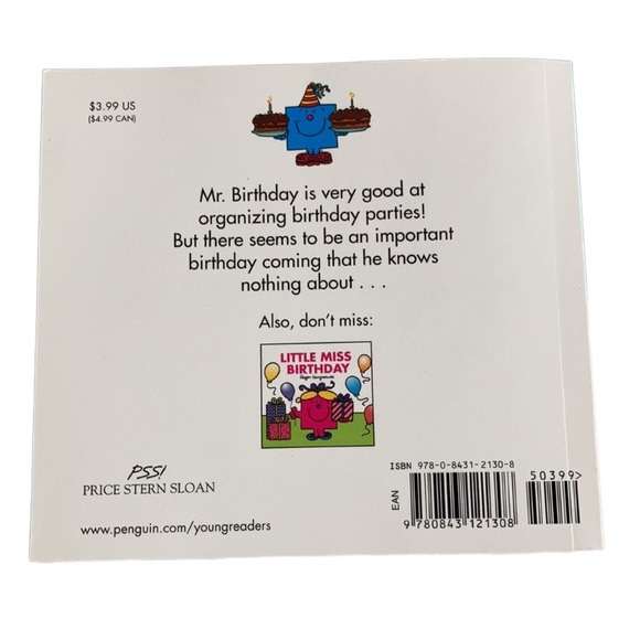 Mr Men & Little Miss | Other | Mr Birthday Book | Poshmark